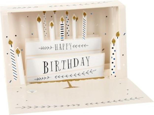 Up with paper Geburtstagskarte 3D Pop-Up Card mit Kuchen Motiv - Digitec