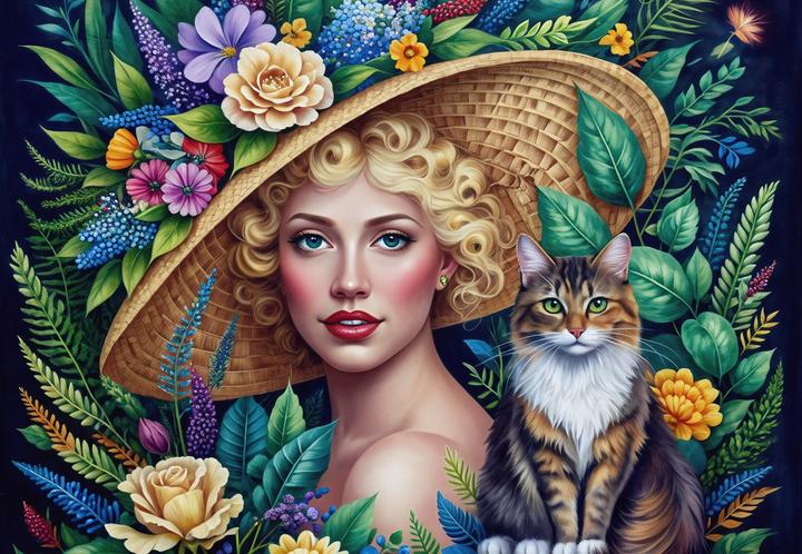 Bluebird Puzzle 1000 pieces The Woman and the Cat - kaufen bei Galaxus