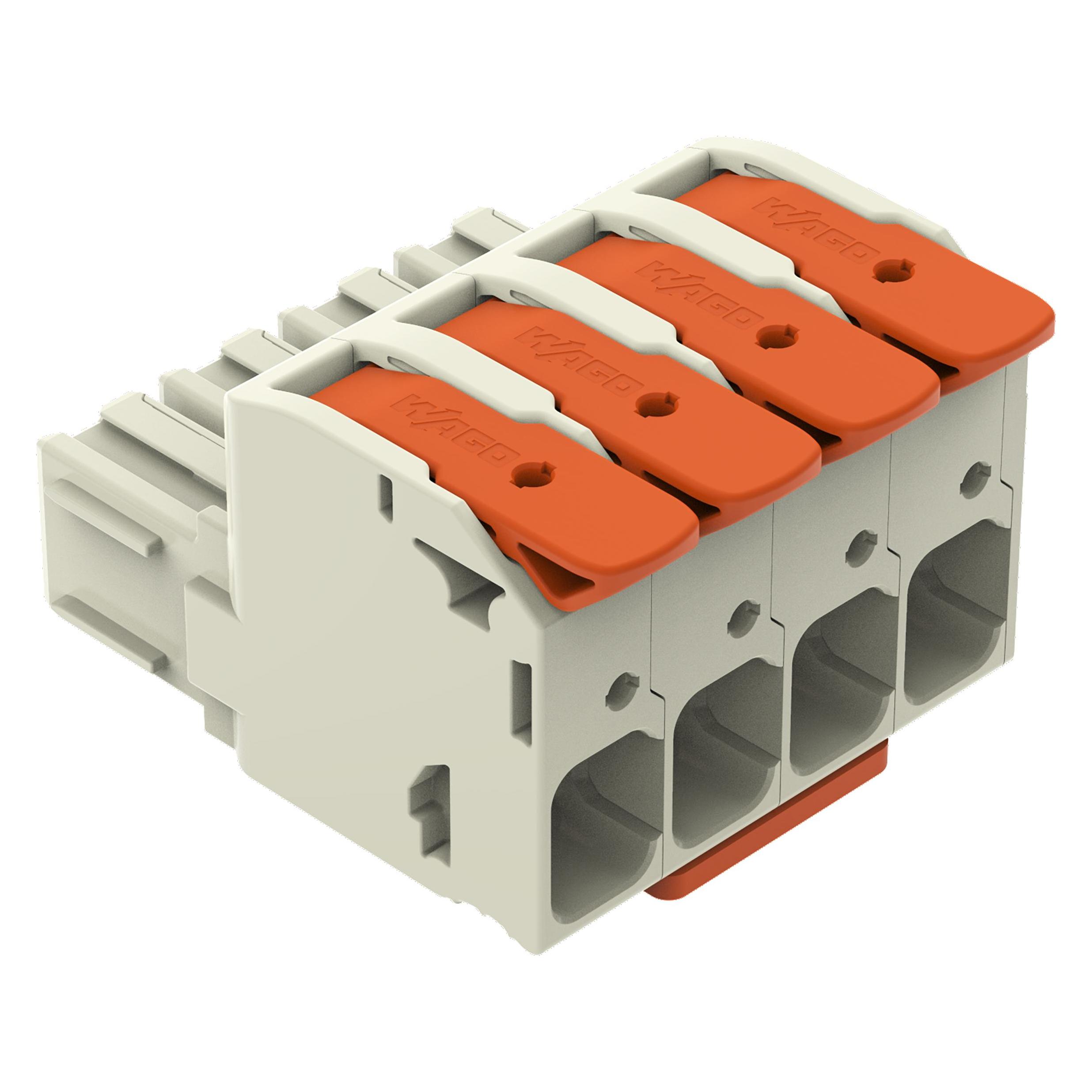 Wago 832-1104/322-000 1-wire female multipoint connector Lever centre ...