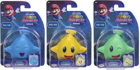 Jakks Pacific MF Super Mario Galaxy Movie (12 PZ) Luma Star Yo-Yos Assort.