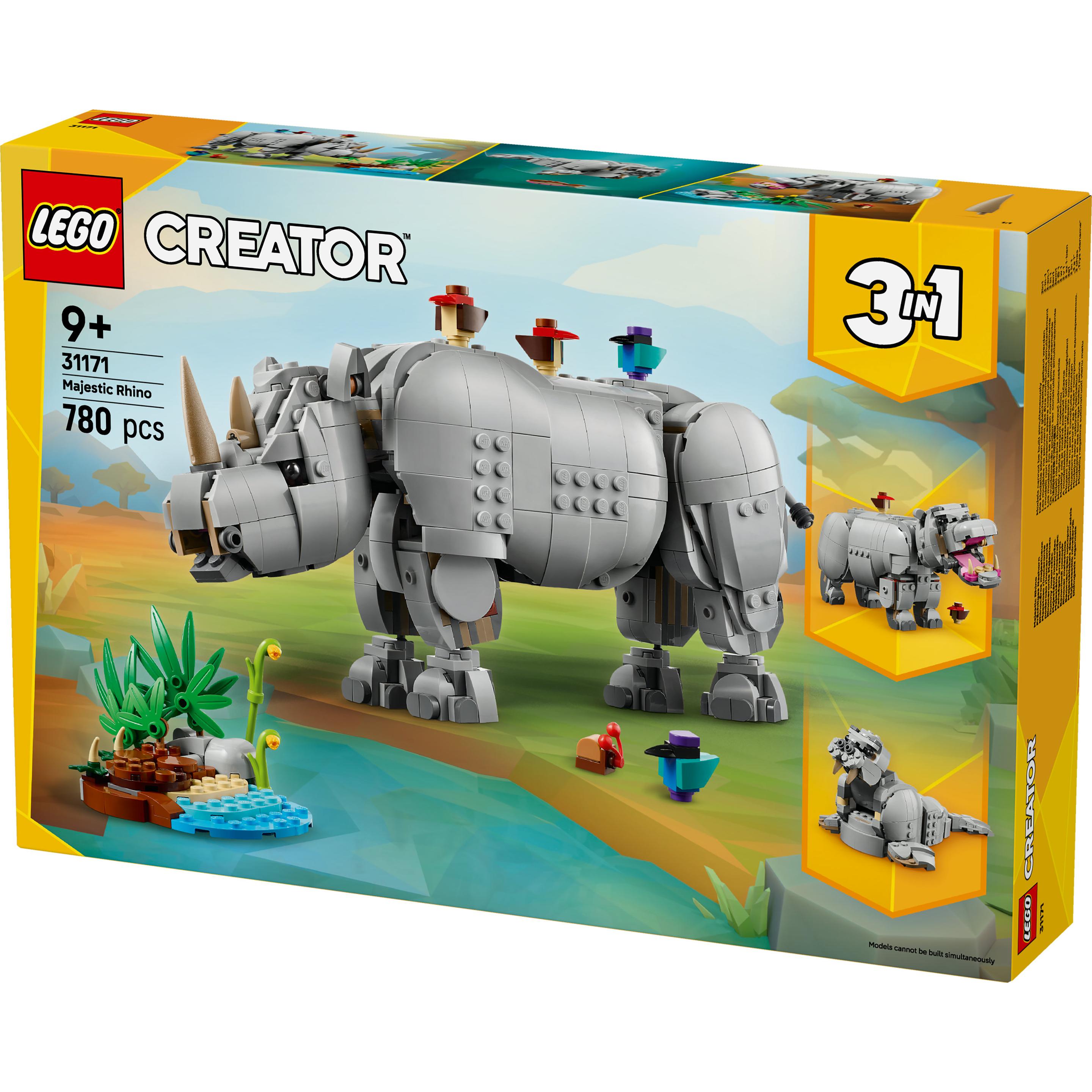 LEGO Wilde Tiere: Prächtiges Nashorn mit Vögeln - kaufen bei Galaxus