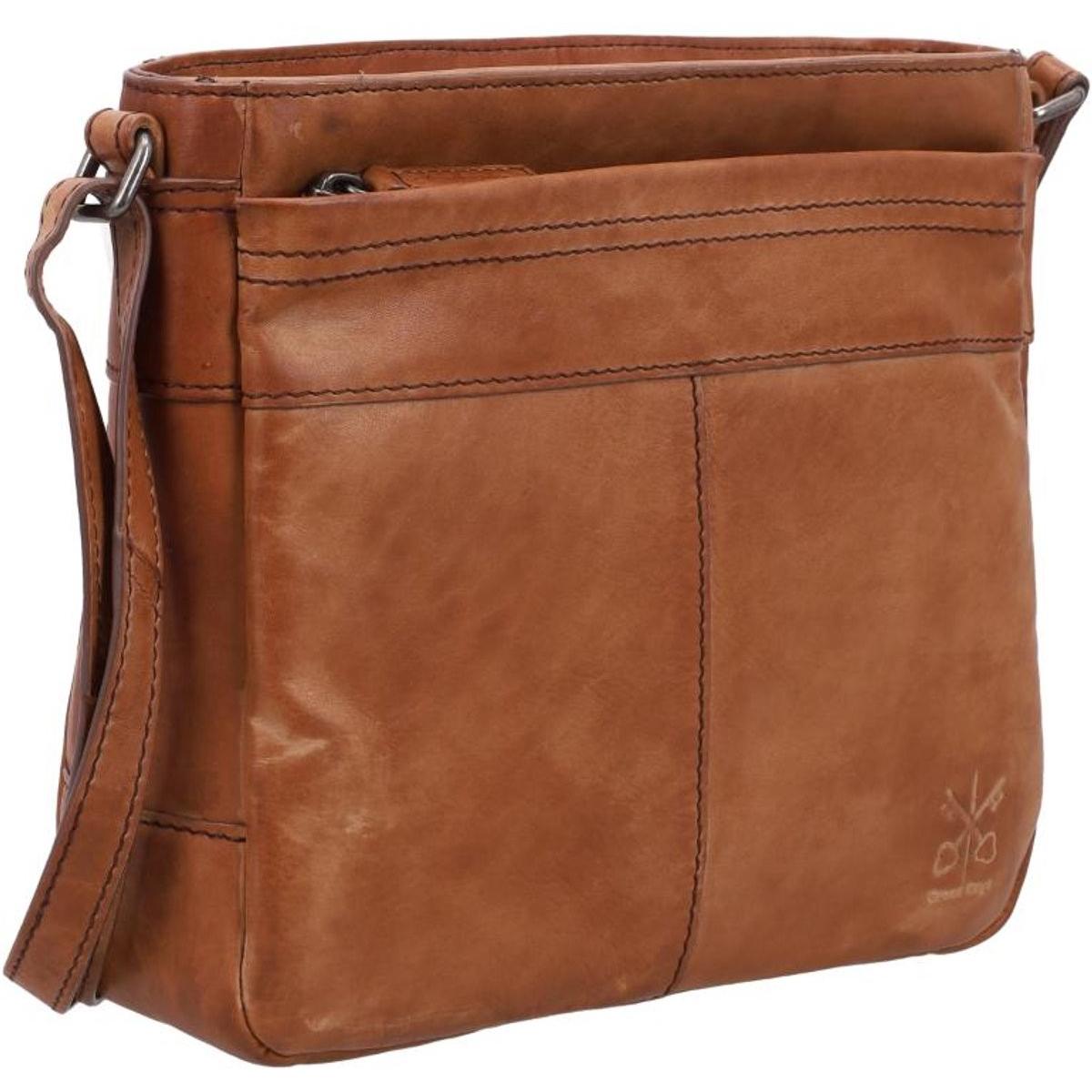 Cross Keys Kleine Crossbodytas / Schoudertas Leer - Nanko - Licht Bruin ...