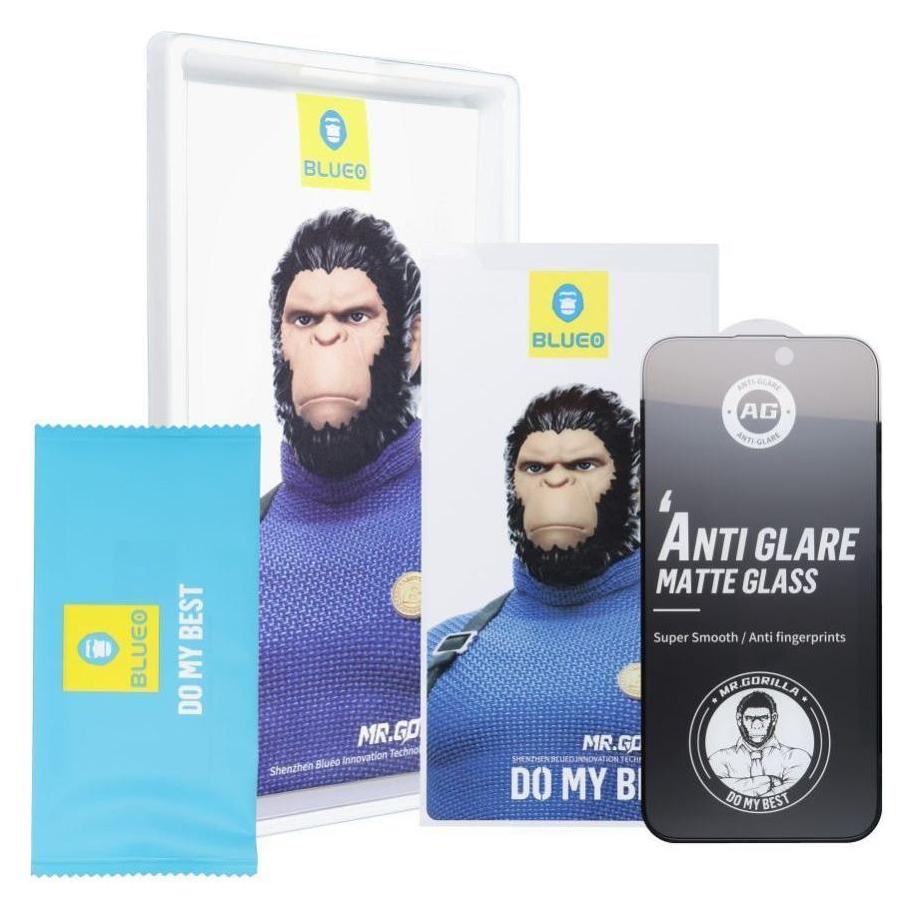 BlueO Other 5D Mr. Monkey Glass - Apple iPhone 17 Pro black (Strong Matte)