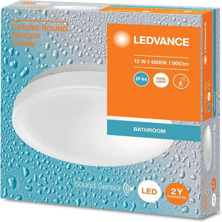 Ledvance CEILING ROUND Plafoniera rotonda Sensor 210 12W 840 IP44 - Digitec