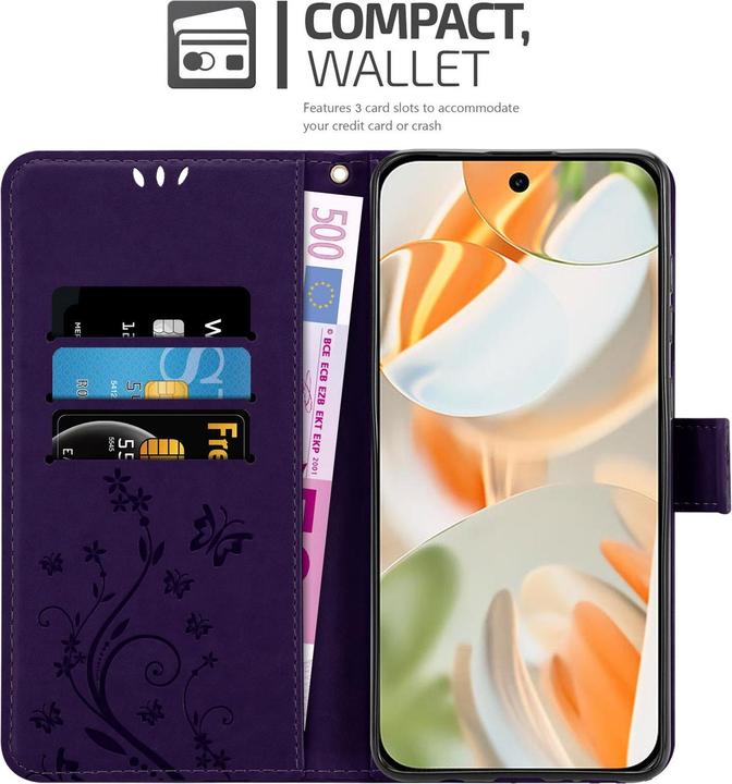 Cadorabo Case for Google Pixel 9 PRO Flower Book (Google Pixel 9 Pro ...