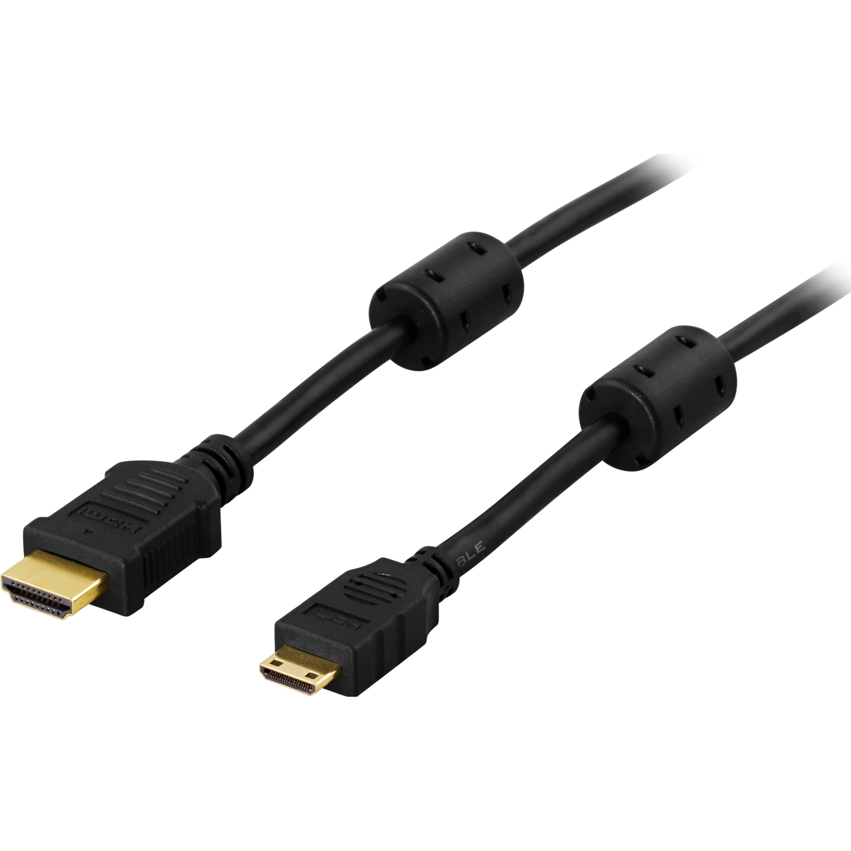 Deltaco HDMI-1036 - 3 m - HDMI Type C (Mini) - HDMI Typ A (Standard ...