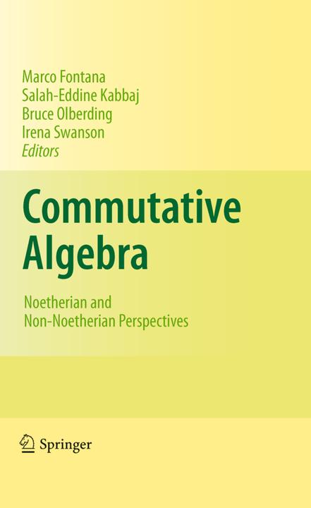 Springer Commutative Algebra - kaufen bei Galaxus