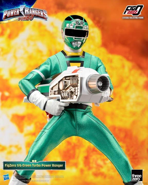 ThreeZero Power Rangers Turbo FigZero Actionfigur 1/6 Green Turbo Power ...