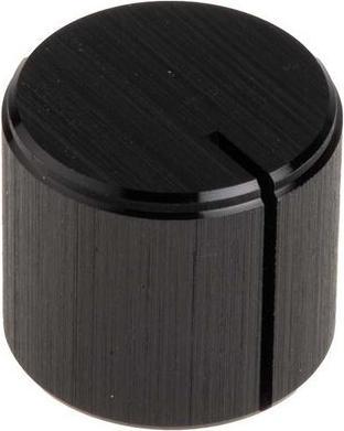 RS PRO Alu-Drehknopf 16mm schwarz Welle 6,35mm - kaufen bei Galaxus