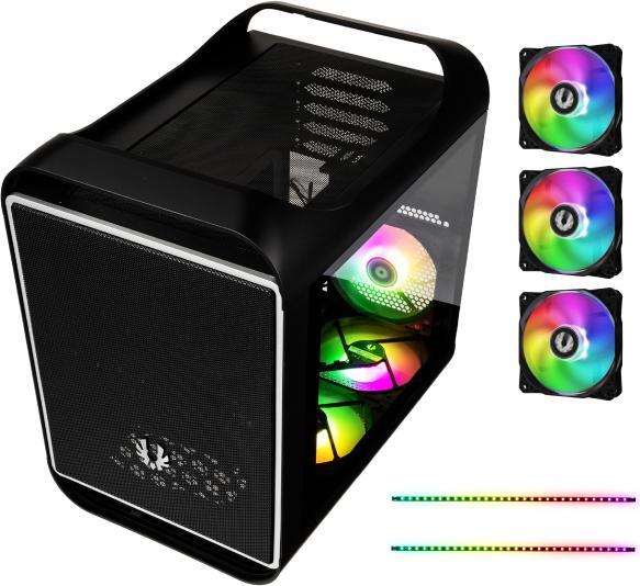 BitFenix Prodigy M 2022 ARGB Micro-ATX-Gehäuse, Tempered Glass (mATX ...