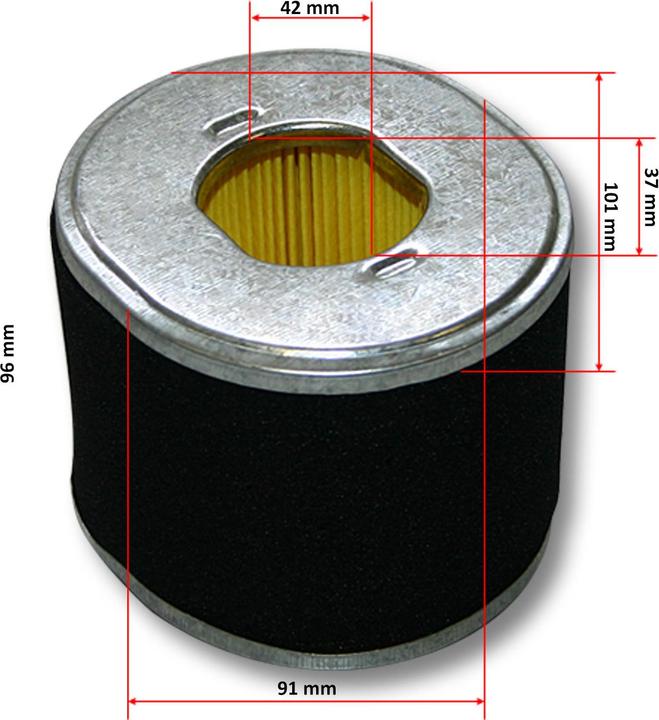 Wiltec LIFAN Benzinmotor 13 – 15 PS Ersatzteil Luftfilterpatrone ...