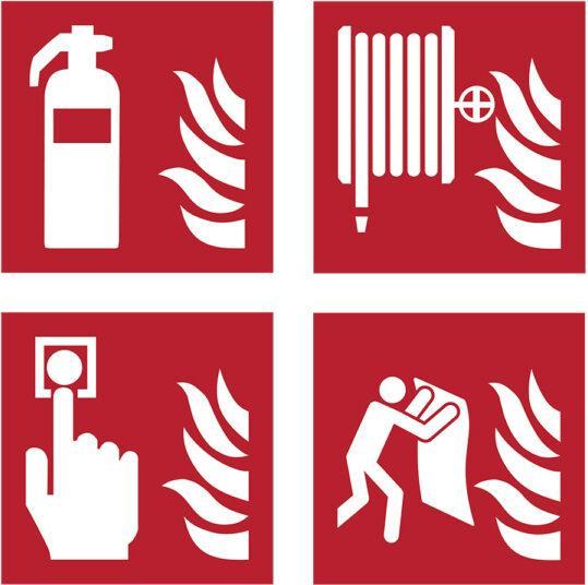 Tarifold Sicherheitspiktogramm - Feuerlöscher 150x150mm