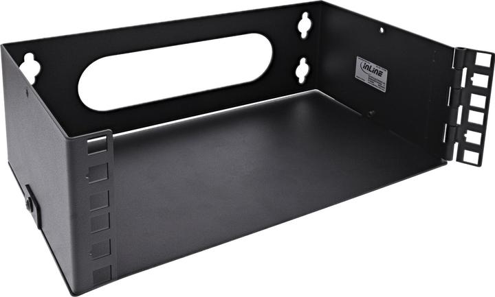 InLine ® 10" Mini Rack zur Wandmontage, 2HE, 15,2cm Tiefe, schwarz ...