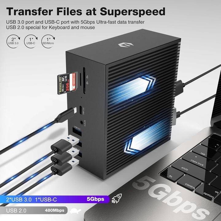 Bigbig won USB-C-Dockingstation Triple Display Multiport Hub - Galaxus