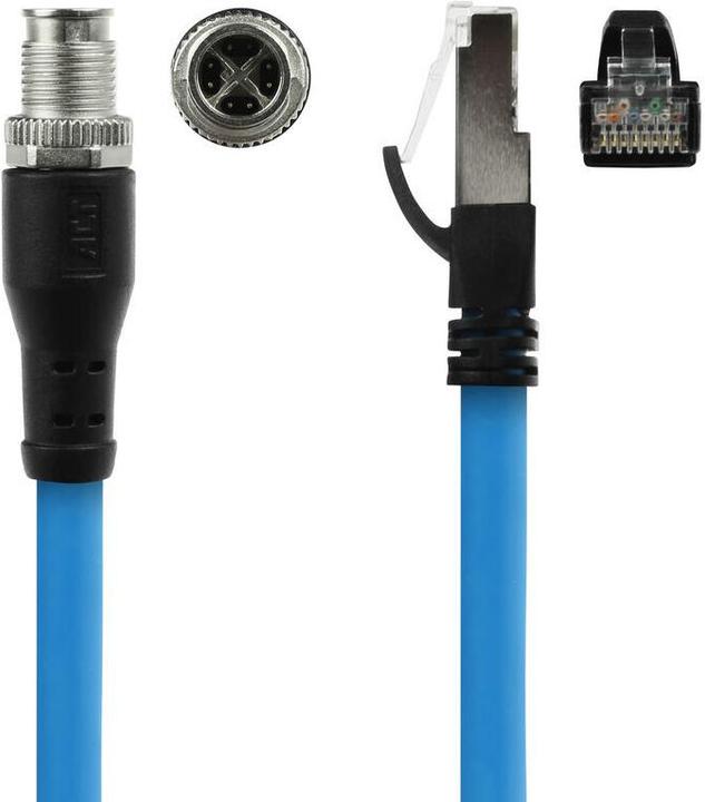 ACT Industrial 10.00 meters Sensor cable M12X 8-pin male chassis to ...