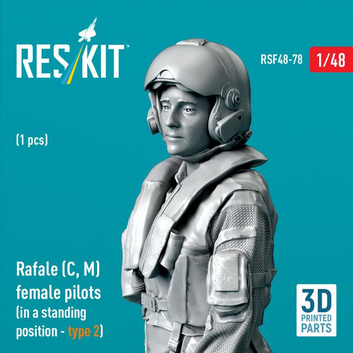 ResKit Rafale (C, M) female pilot (in a standing position - type 2) (1 ...