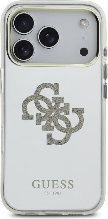 Guess PC/TPU Mirror 4G Glitter Logo MagSafe Case for iPhone 17 Pro Gold ...