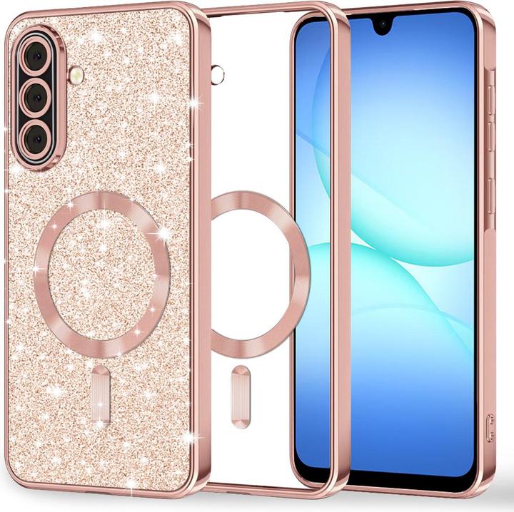 Techsuit - Luxury Glitter MagSafe - Samsung Galaxy A17 5G - Rose Gold ...