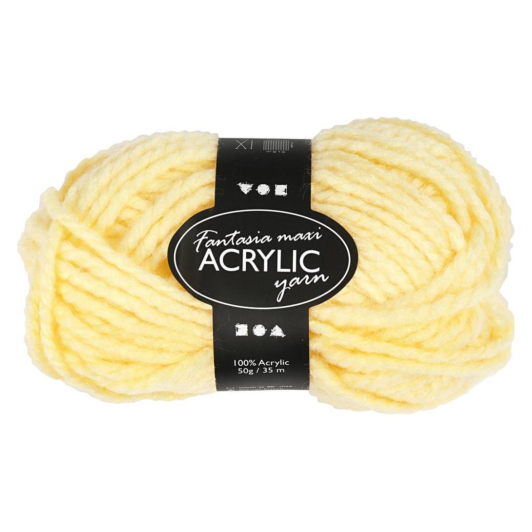 Creativ Company Fantasia Acrylic Yarn, L: 35 m, needle 9-10, light ...