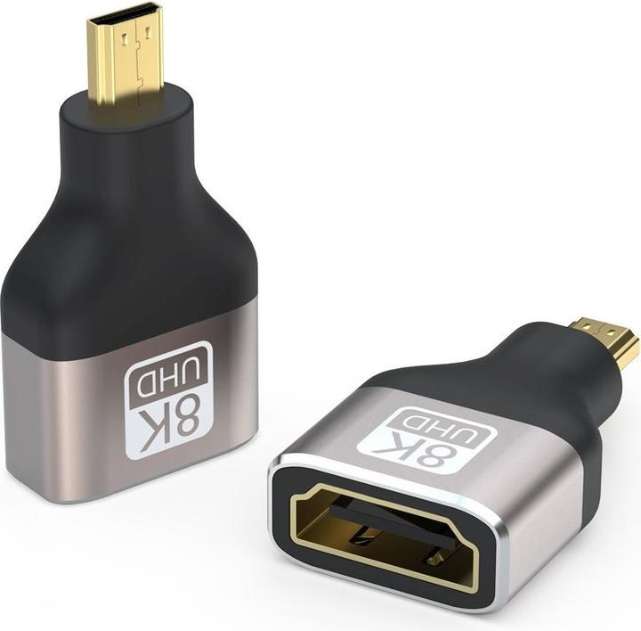 PremiumCord Adapter 8K HDMI type A - micro HDMI type D, kovová ...