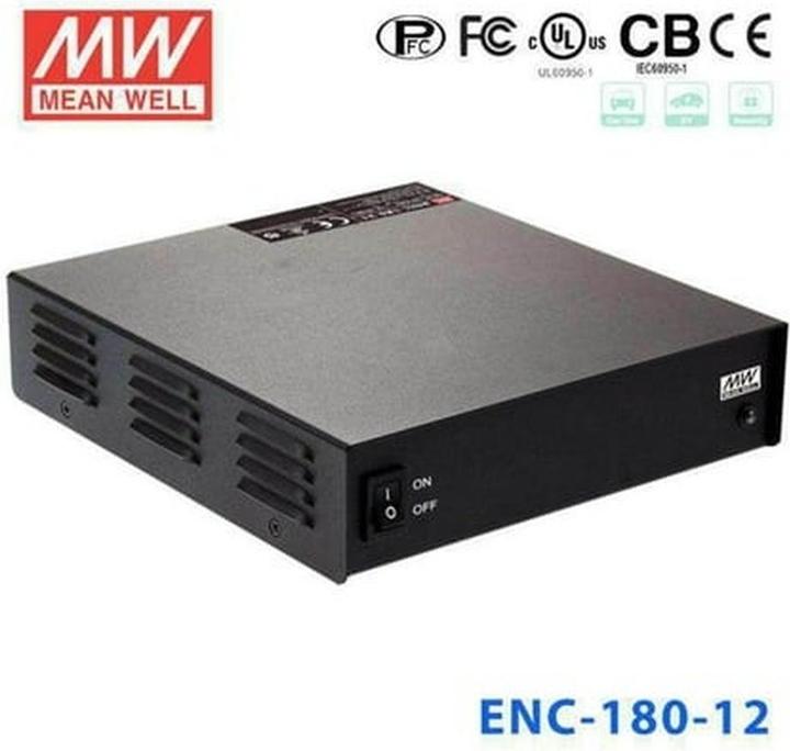 MeanWell Desktop-Ladegerät Bleisäure / Li-Ion 14.4V 12A 90... 264V