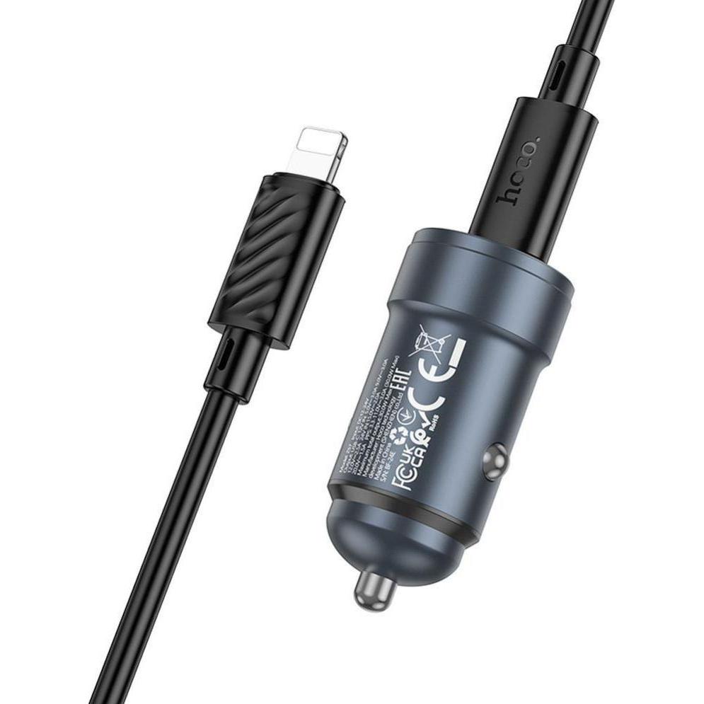 Hoco Auto charger Car charger USB C QC3.0 PD 30W + cable USB C to ...