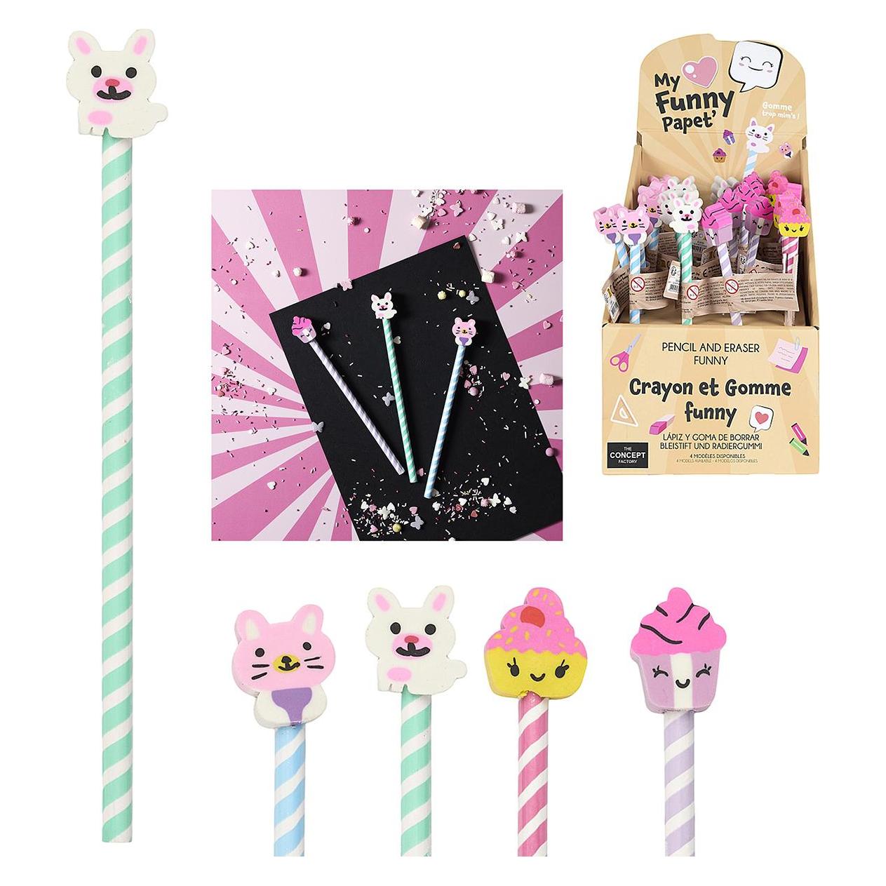 Sombo Kawaii Stift m Radierer ass - kaufen bei Digitec