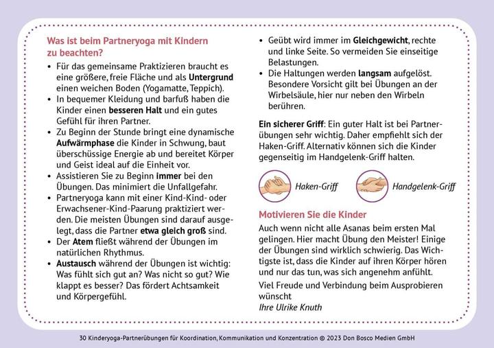 Don Bosco Knuth:30 Kinderyoga-Partnerübungen für - kaufen bei Galaxus