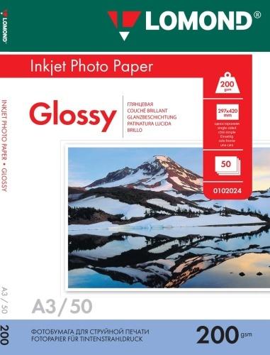 Lomond Photo Inkjet Paper Glossy 200 g/m2 A3, 50 sheets - Galaxus