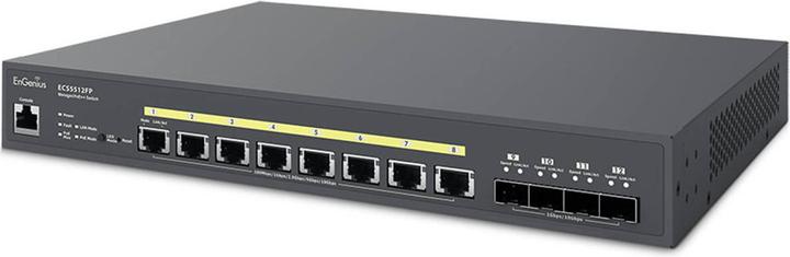 EnGenius Managed CloudSwitch Aggregate 8-port 10Gigabit 420W PoE++ 4x ...