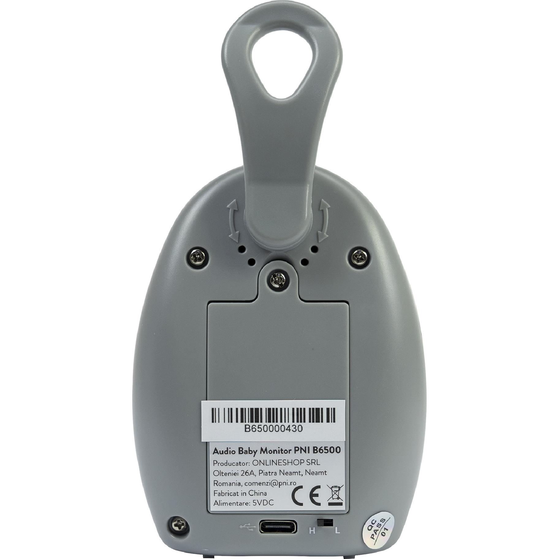 PNI Audio-Babyphone B6500 kabellos, Gegensprechanlage, mit Nachtlampe ...