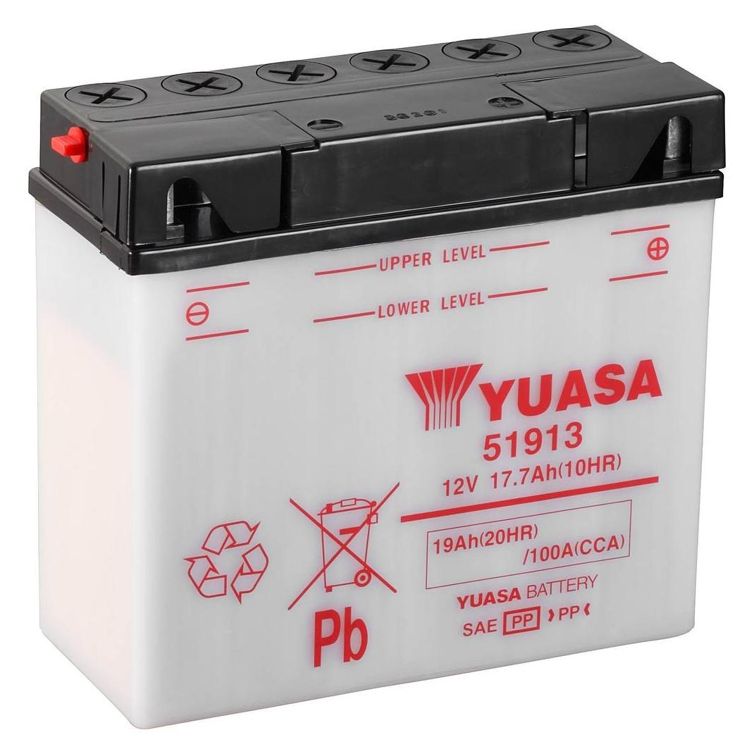 Yuasa 51913 Motorradbatterie (DIN 51913) G19 Yumicron