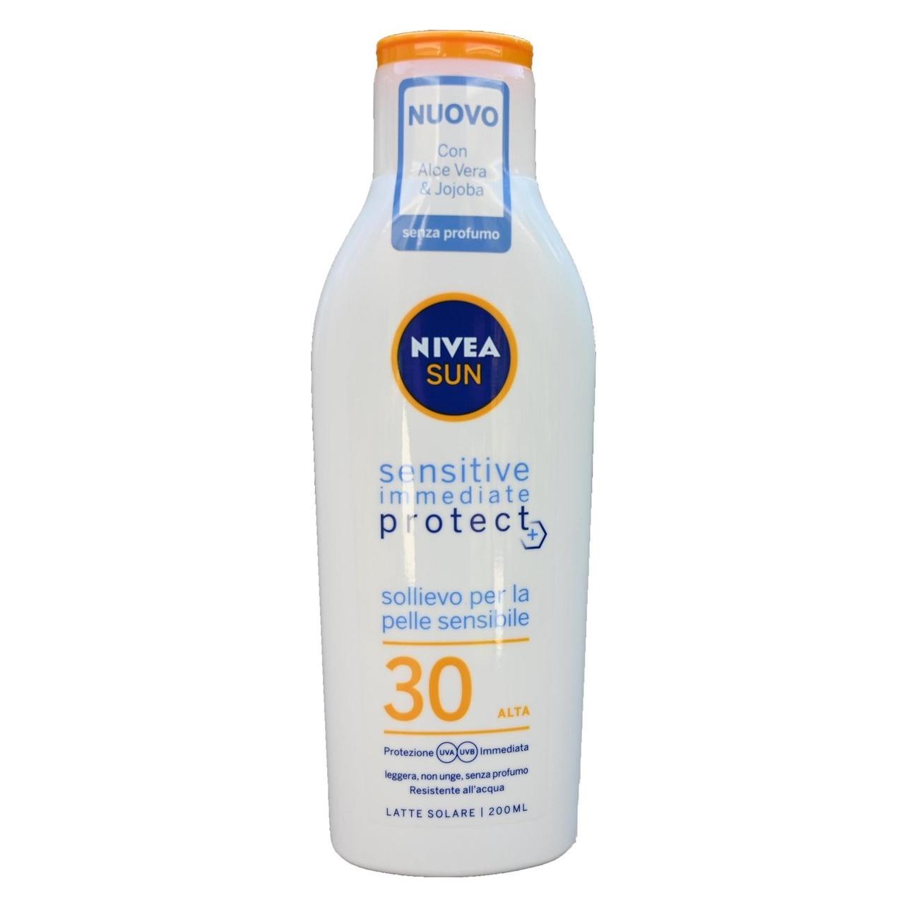NIVEA Sensitive Immediate Protect Sonnenmilch SPF30 200ml