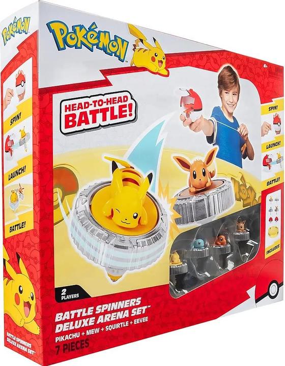 Bandai Pokémon Pikachu, Arena + 4 Kreisel - kaufen bei Galaxus
