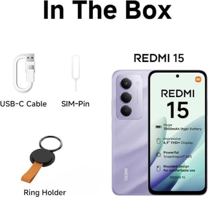 Xiaomi Redmi 15 (256 GB, Midnight black, 6.90") - buy at Galaxus