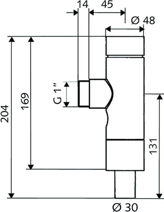 Schell WC flush fitting OMAT BASIC DN 25, for low pressure chrome - Galaxus