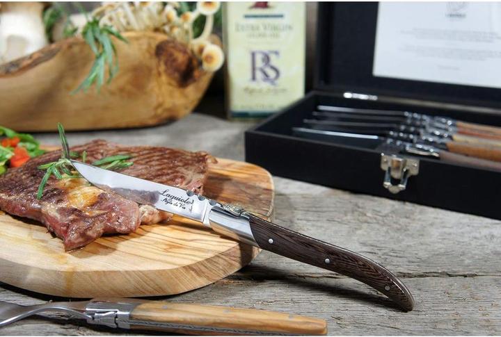 Laguiole Couteaux à steak Ligne de luxe - 6 -pcs (6 pcs, Set de ...