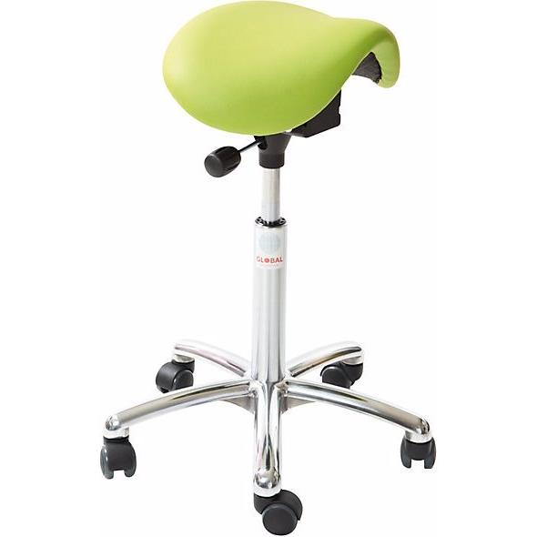 Global Stole Arbeitshocker mit Sattelsitz, klein, mit Easy-Mechanismus ...
