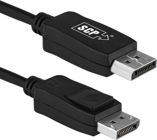 SCP DP14-0.5M, 0.5 m, DisplayPort, DisplayPort, Male, Male, 7680 x 4320 ...
