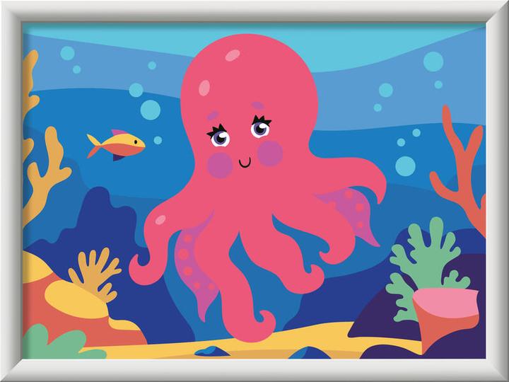 Ravensburger CreArt, Malen nach Zahlen Kinder - Neon Oktopus - Galaxus