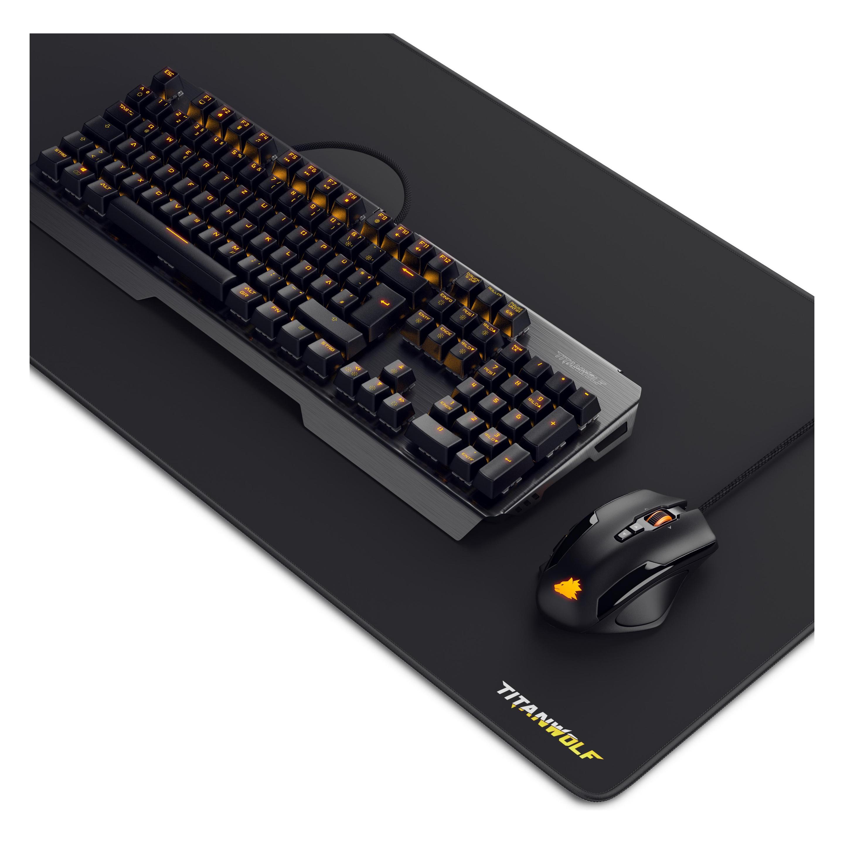 Titanwolf Tastatur-, Maus- und Mauspad-Set, Mechanisches Keyboard ...