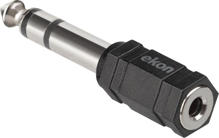 Ekon Audio adapter with 3.5mm female jack and 6.3mm male jack ...