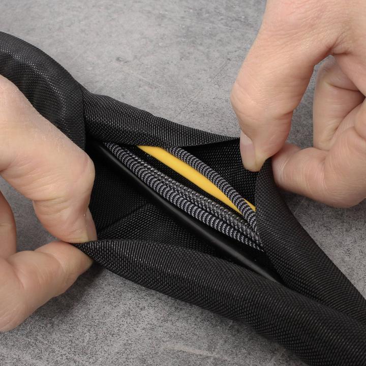 Quadrios 23CA195 23CA195 Gaine tressée noire polyester 13 à 14 mm ...