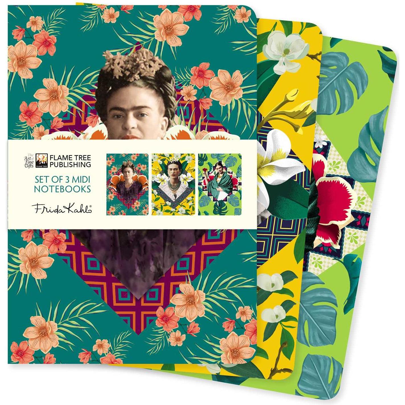 Frida Kahlo Set de 3 ordinateurs portables Midi (A5, À rayures ...