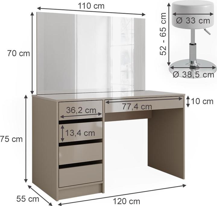 Vicco Sherry mit Hocker - kaufen bei Galaxus