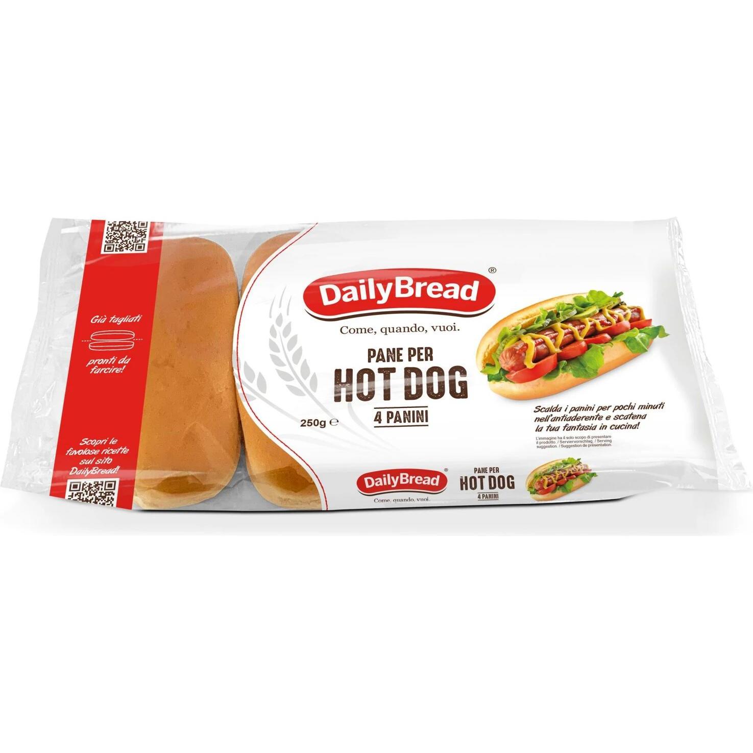 Jaus Daily Bread Hot Dog Buns geschnitten 4 Stück - Galaxus