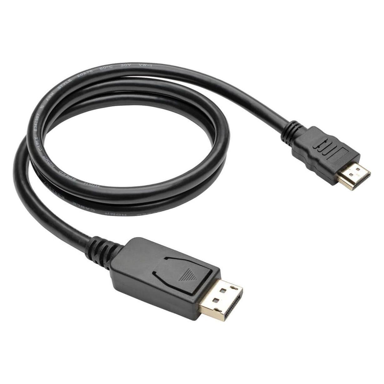 Eaton DisplayPort 1.2 to HDMI Adapter Cable DP with Latches to HDMI M/M ...