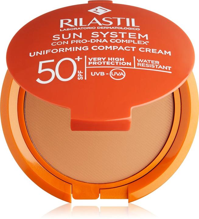 Rilastil Sun System Uniform Compact Cream Spf50 Colour 03 Bronze 10g ...