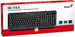PRO Bike Gear Genius KB-118 II COPILOT wired keyboard (USB) CZ/SK, black - Galaxus