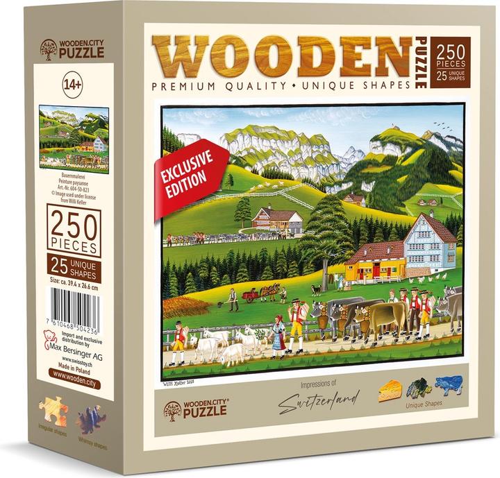 WoodenCity Puzzle Holz L CH Bauernmalerei - kaufen bei Galaxus